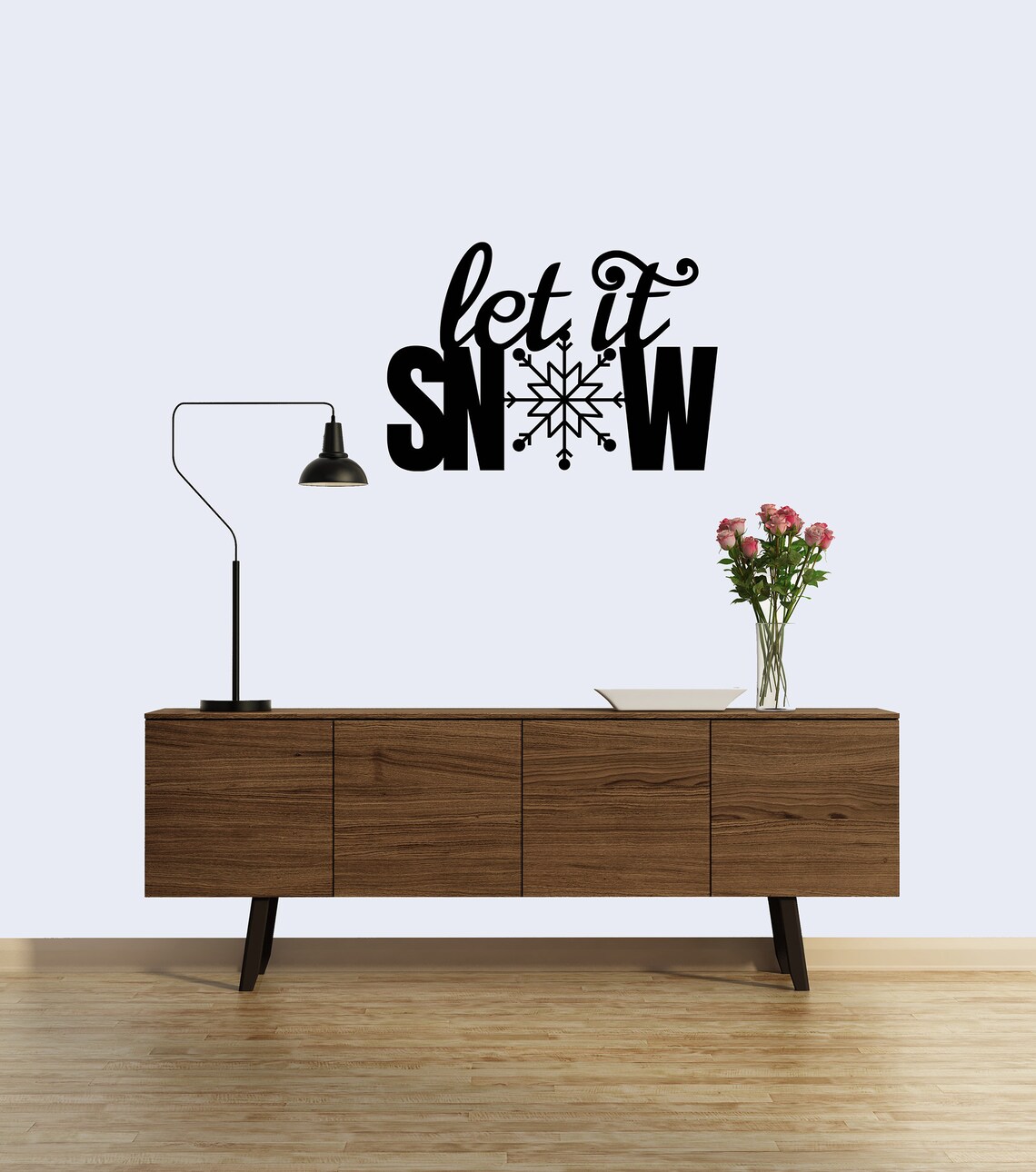 Let It Snow Winter Themed Laser Cut Solid Steel Decorative | Etsy