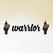 Warrior Metal Word Sign 13 Colors Cursive Home Decor Sign - Etsy