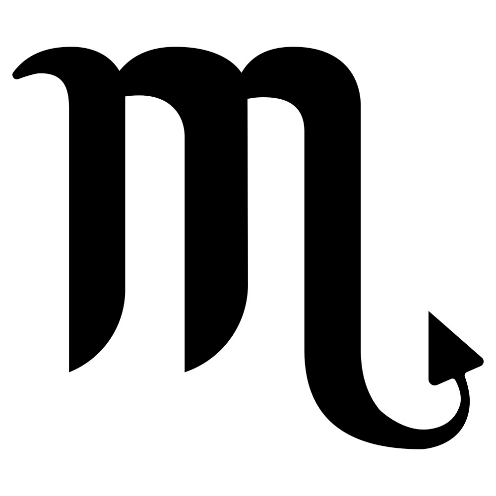 Signo de símbolo del horóscopo de Escorpio / Signo de pared de | Etsy