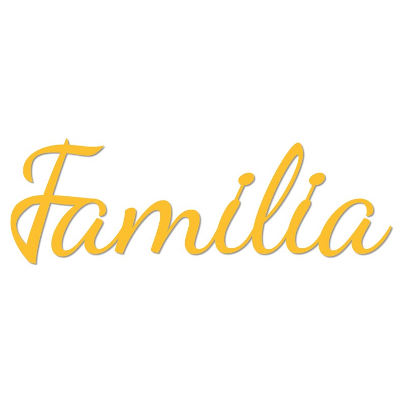 Familia Spanish Family Word Art Laser Cut Solid Metal - Etsy