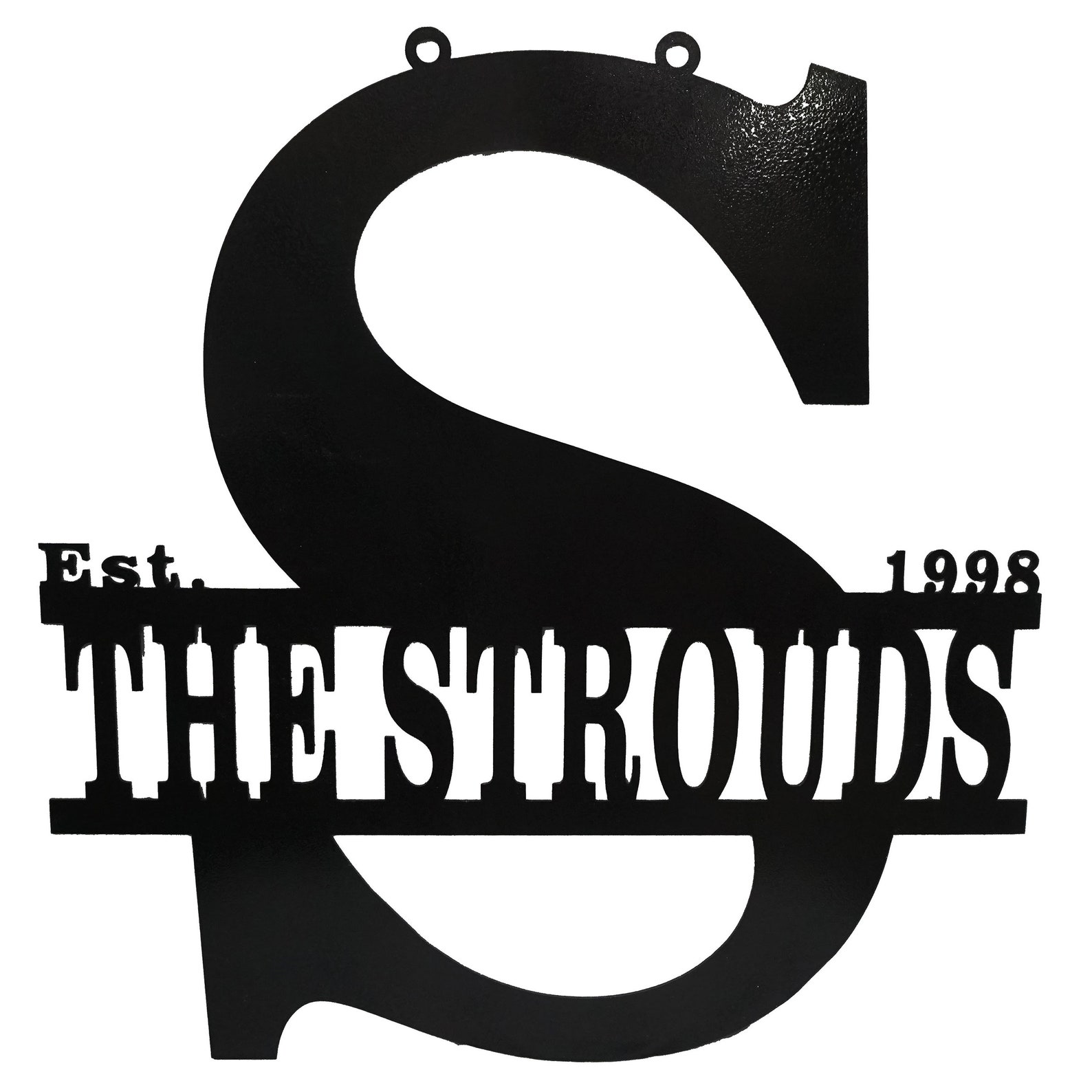 Personalized Monogram Metal Sign with Est Year 3 Colors | Etsy