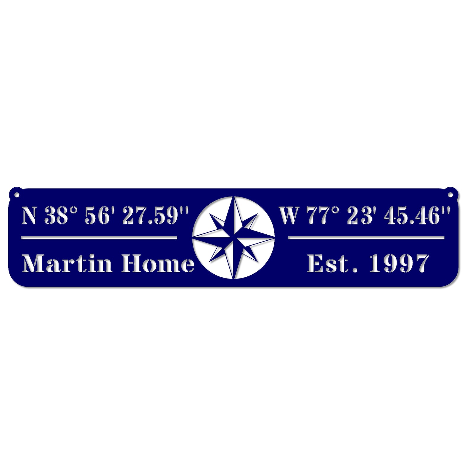 Custom GPS Coordinates Metal Sign Personalized Longitude - Etsy Australia