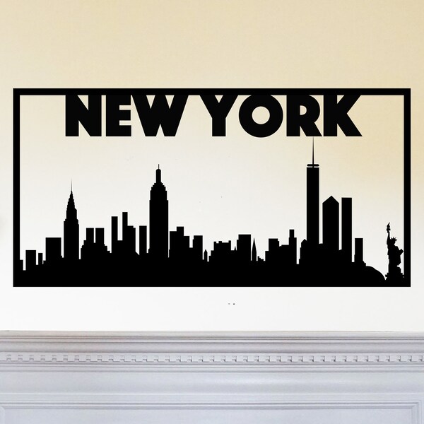 New York Skyline Cutout - Etsy