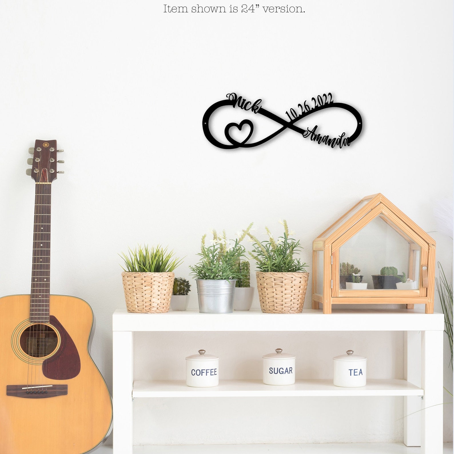 Heart Forever Infinity Metal Sign Personalized Names and Est. | Etsy