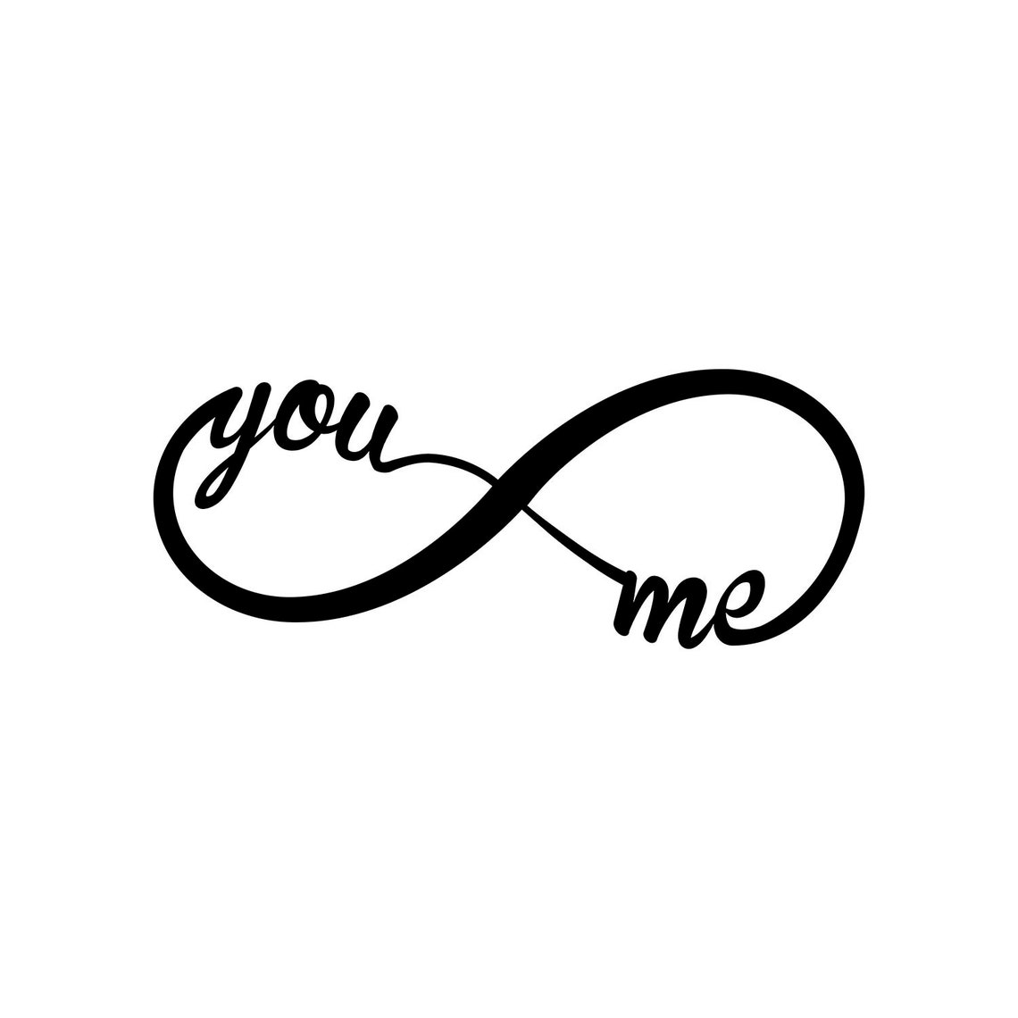 You and Me Forever Infinity Metal Sign Infinity Heart Home | Etsy