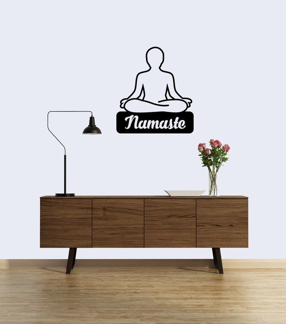 Yoga Pose Metal Wall Sign Namaste Wall Decor Yoga Home - Etsy