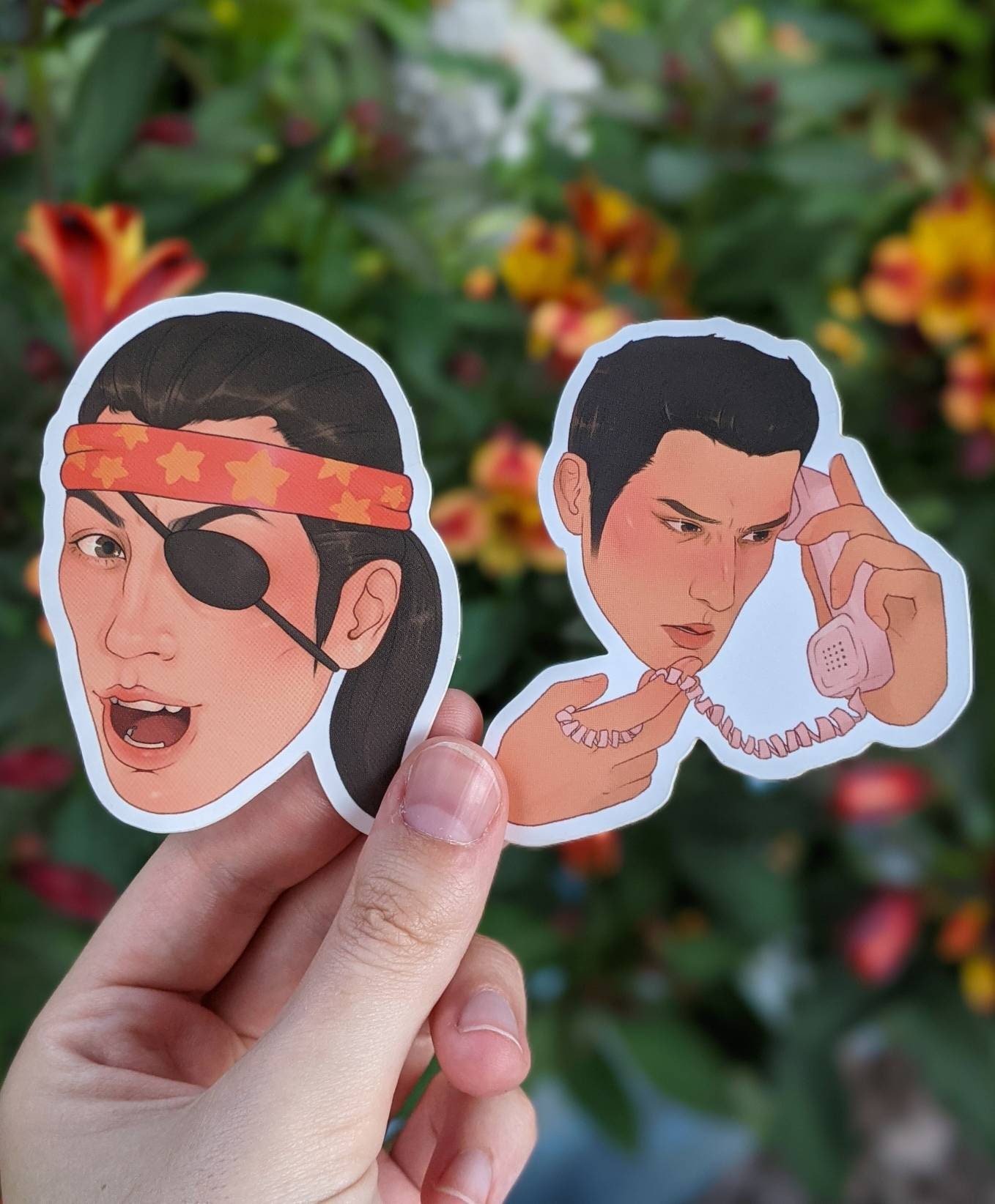 Yakuza 0 Majima goro Kiryu kazuma matte stickers | Etsy