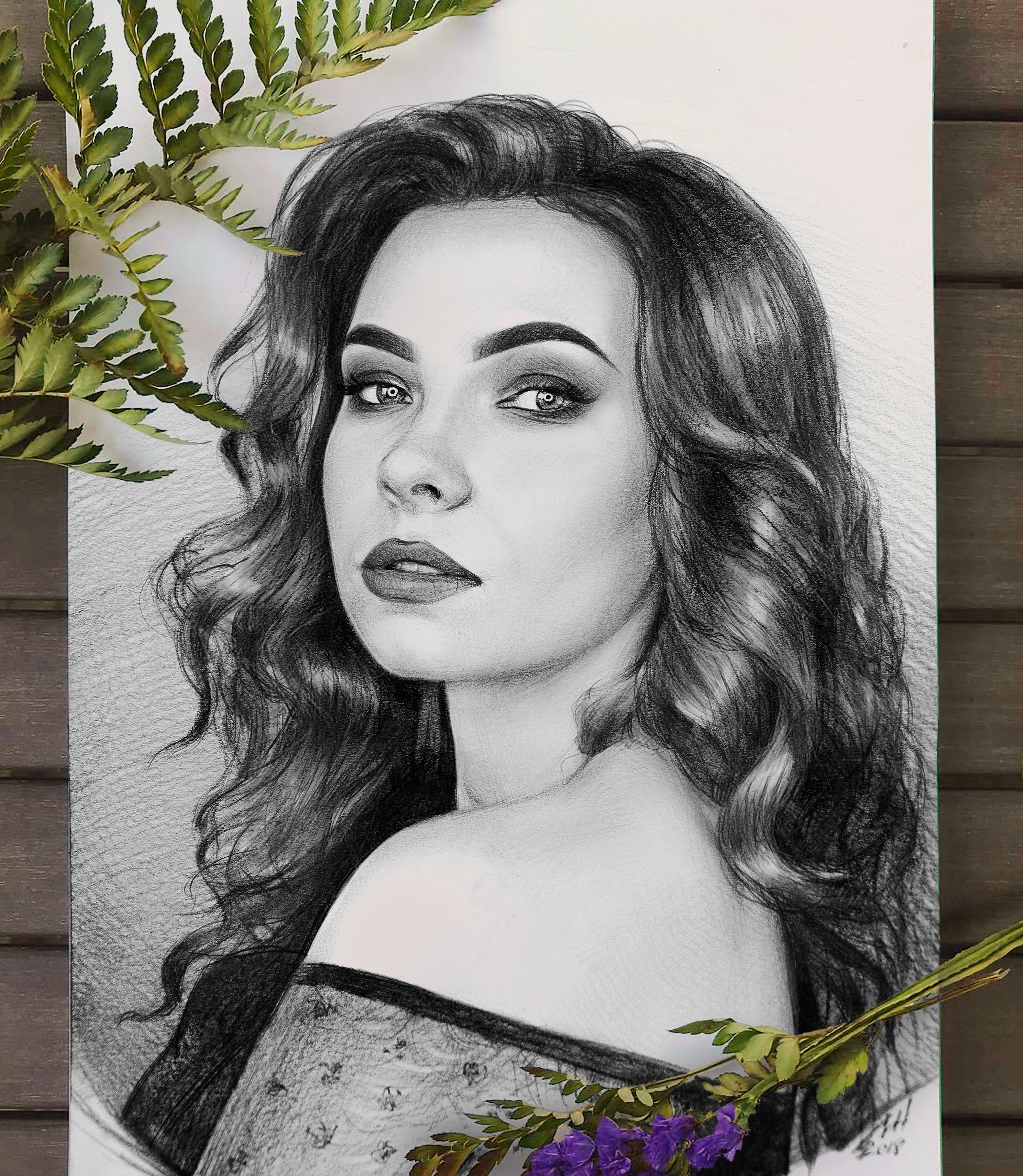 Graphite Pencil Portrait Drawing Portrait From Photo - Etsy UK
