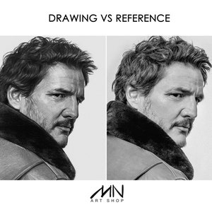 High Quality Pencil Drawing From Photo, Original Physical Hand-drawn ...