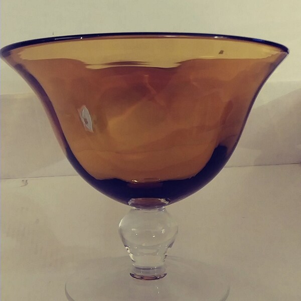 Amber Hand Blown - Etsy