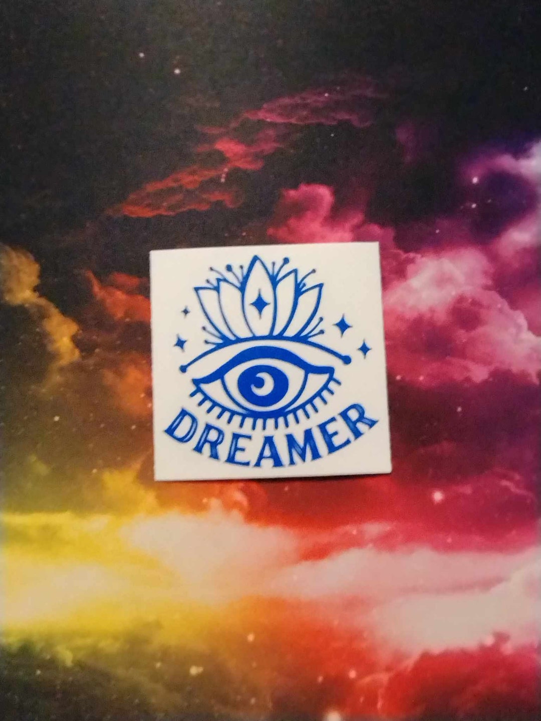 Lotus Flower Dreamer Evil Eye Car Decal Handmade Vinyl - Etsy