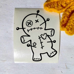 Voodoo Doll Car Decal: Handmade Vinyl Bumper Sticker - Etsy