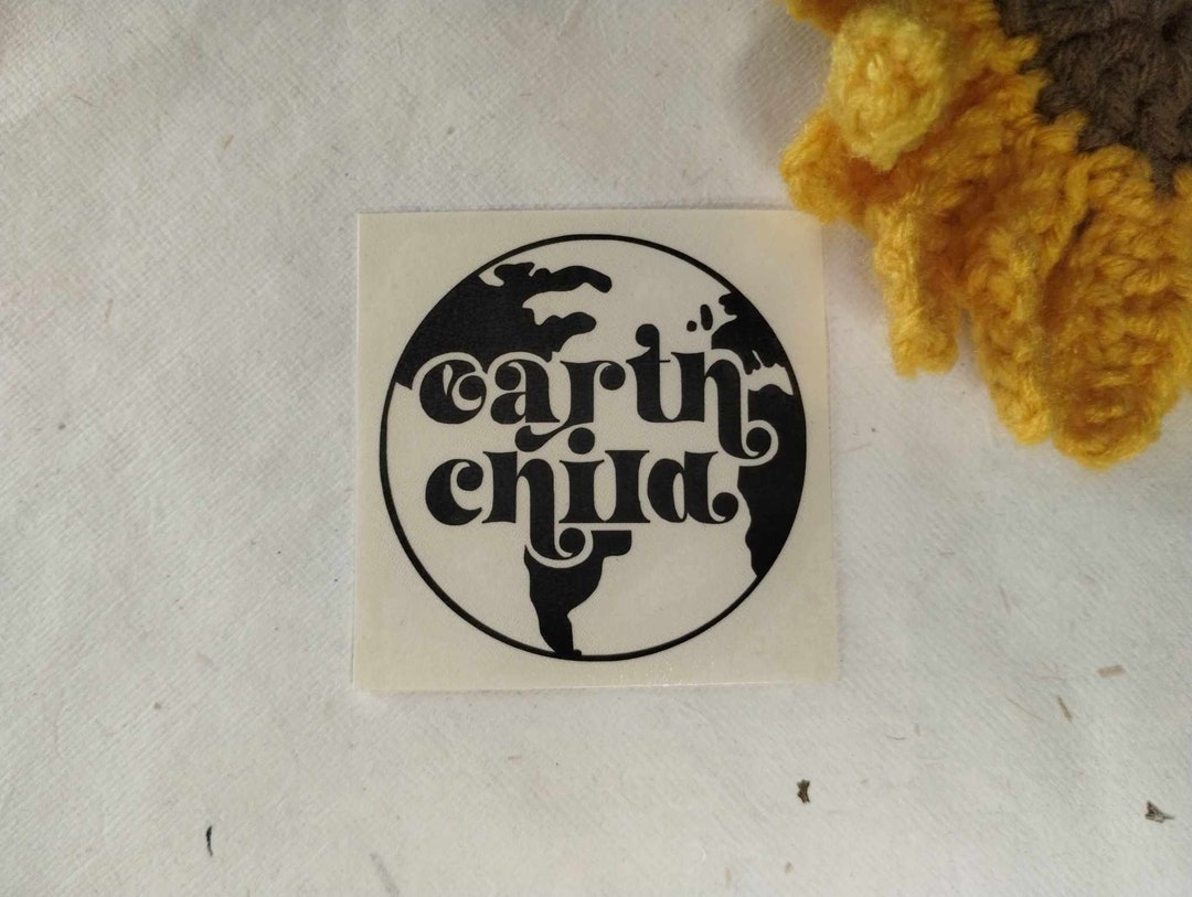 Earth Child Car Decal, Handmade Vinyl Bumper Sticker, Laptop Decal ...