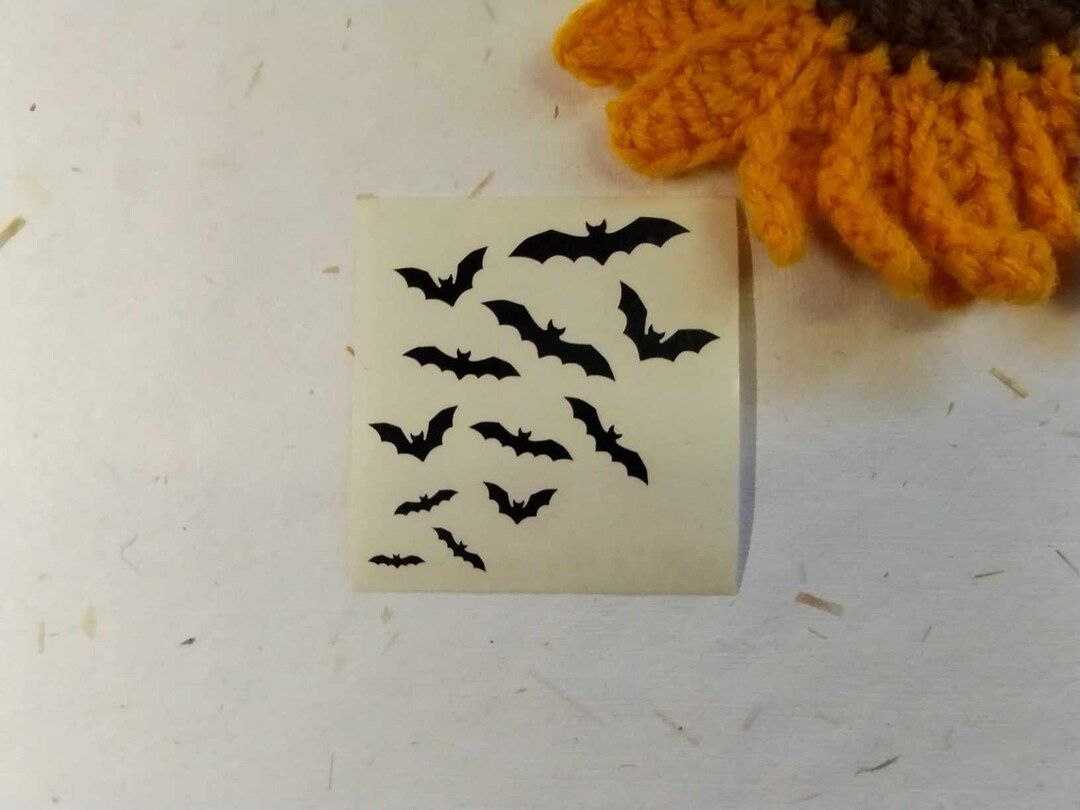 Bats Flying Car Decal, Handmade Vinyl Bumper Sticker, Laptop Decal ...