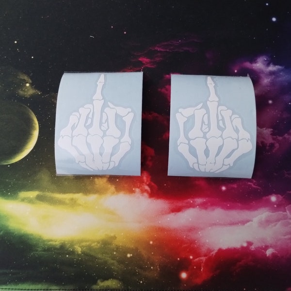 Middle Finger Decal - Etsy