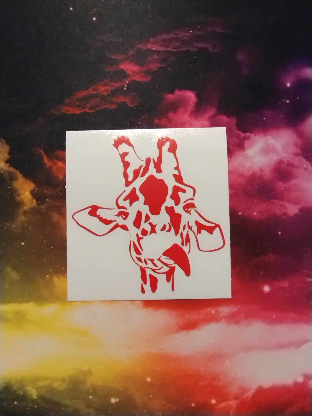 Giraffe Cute Funny Car Decal Handmade Vinyl Bumper Sticker - Etsy