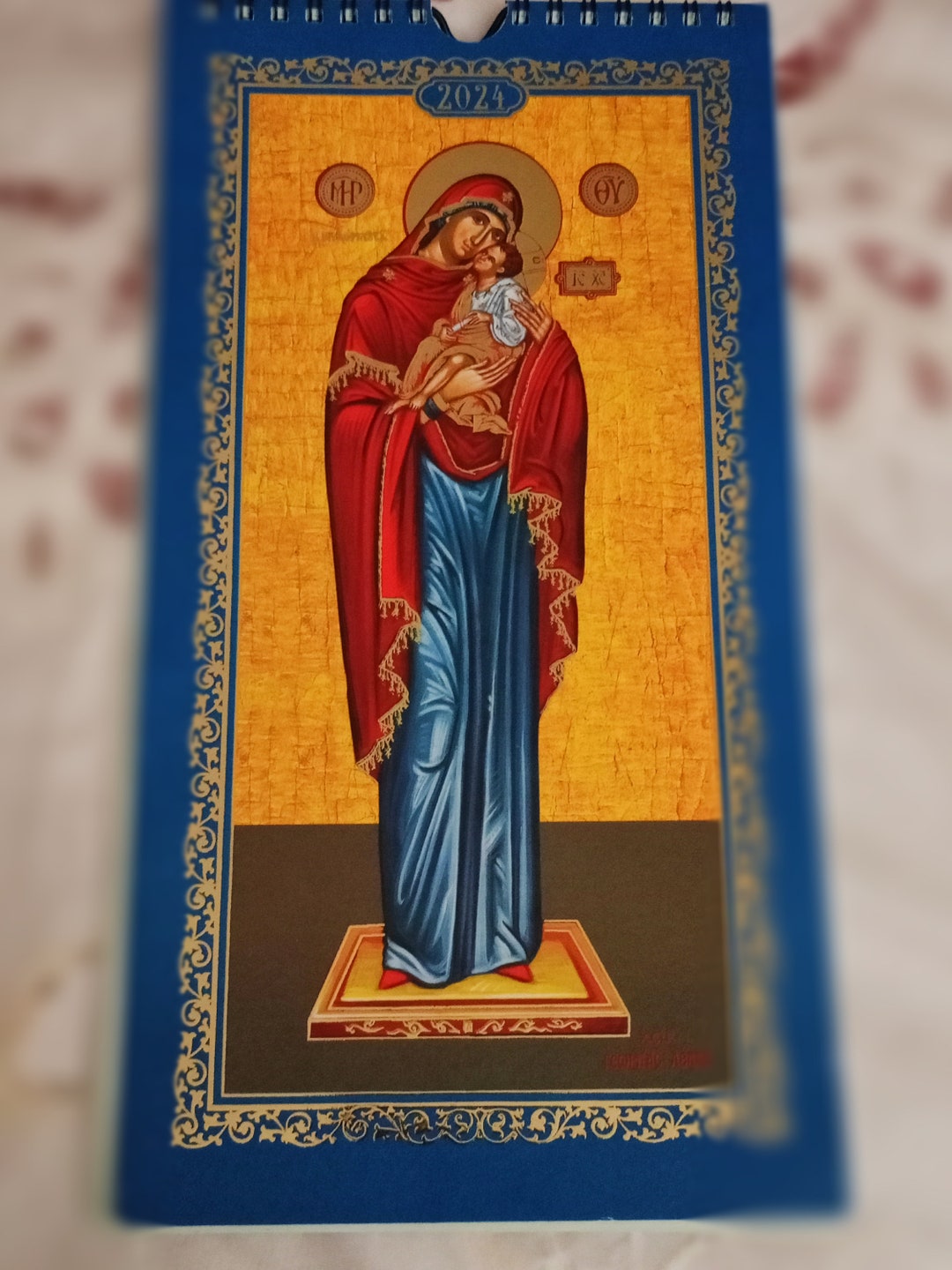 Greek Weekly Calendar 2024 With Fasts of the Year and the Celebrating ...