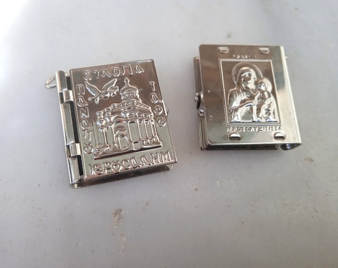 Holy Seal/wax From Holy Tomb With Stone From Jerusalem Pendant Charm ...