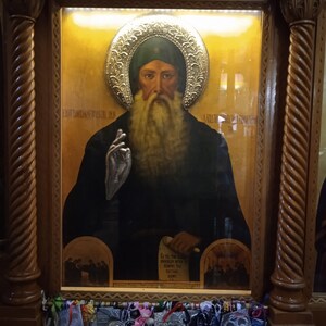 St Iakovos Tsalikis and Osios David of Evia Holy Icons Blessed Wall ...