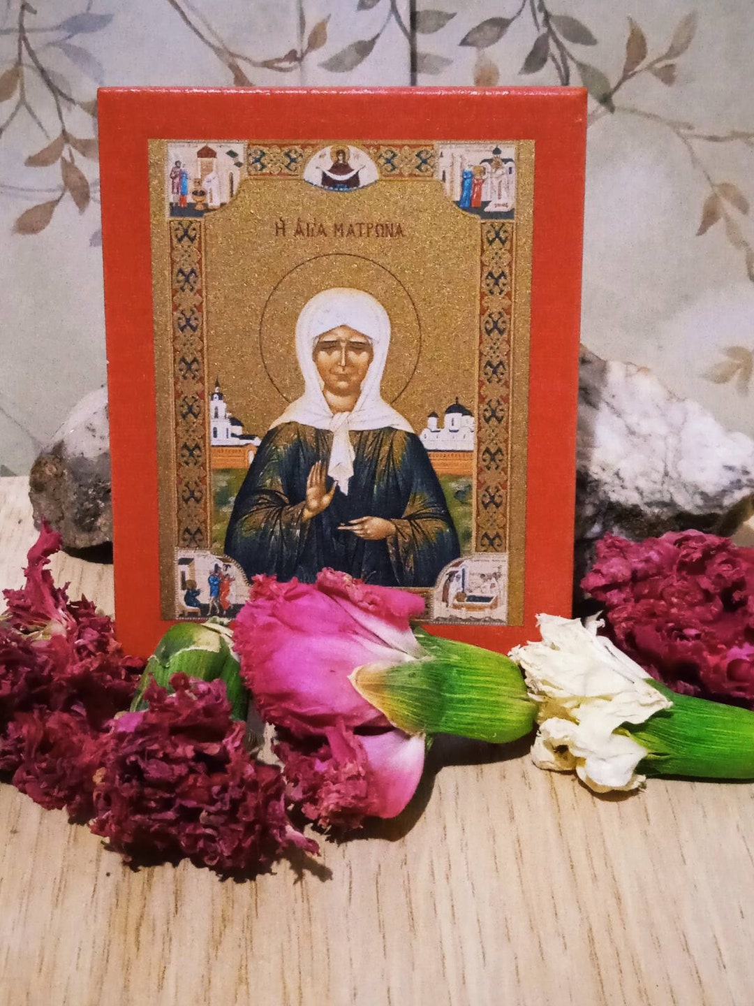 Saint Matrona the Blind Icon, Blessed Eldress of Moscow Religious Gift ...