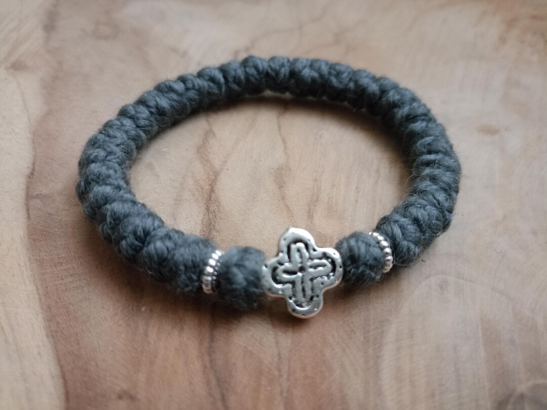 Pure Wool Orthodox Prayer Rope Bracelet Komboskini 33knot Rosary ...