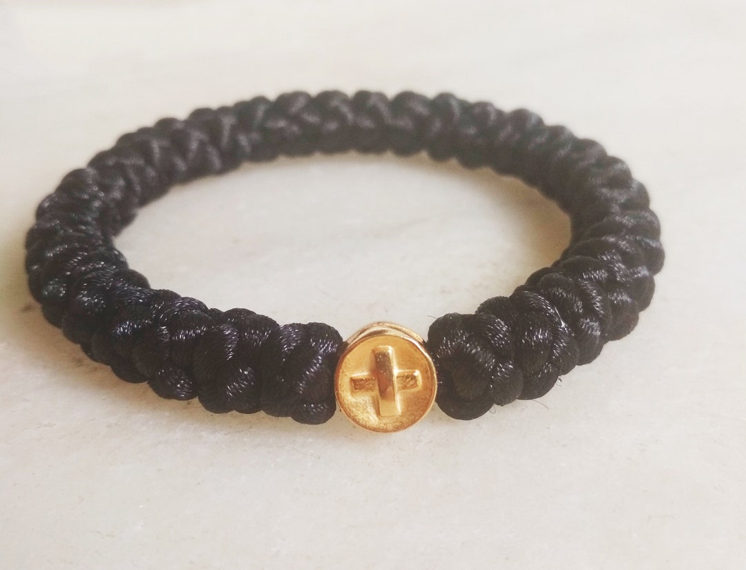 Orthodox Prayer Rope Bracelet Satin Cord Komboskini 33knot Rosary ...