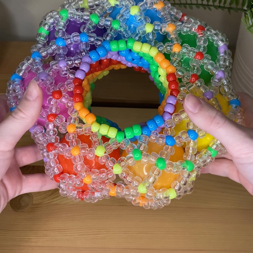 Giant Kandi Cage Cuff With Ball Pit Balls Made to Order - Etsy