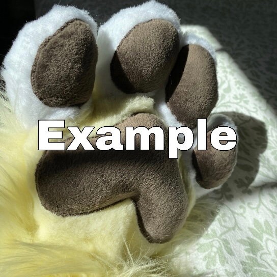 Custom Handmade Fursuit Puffy Hand Paw READ DESC - Etsy
