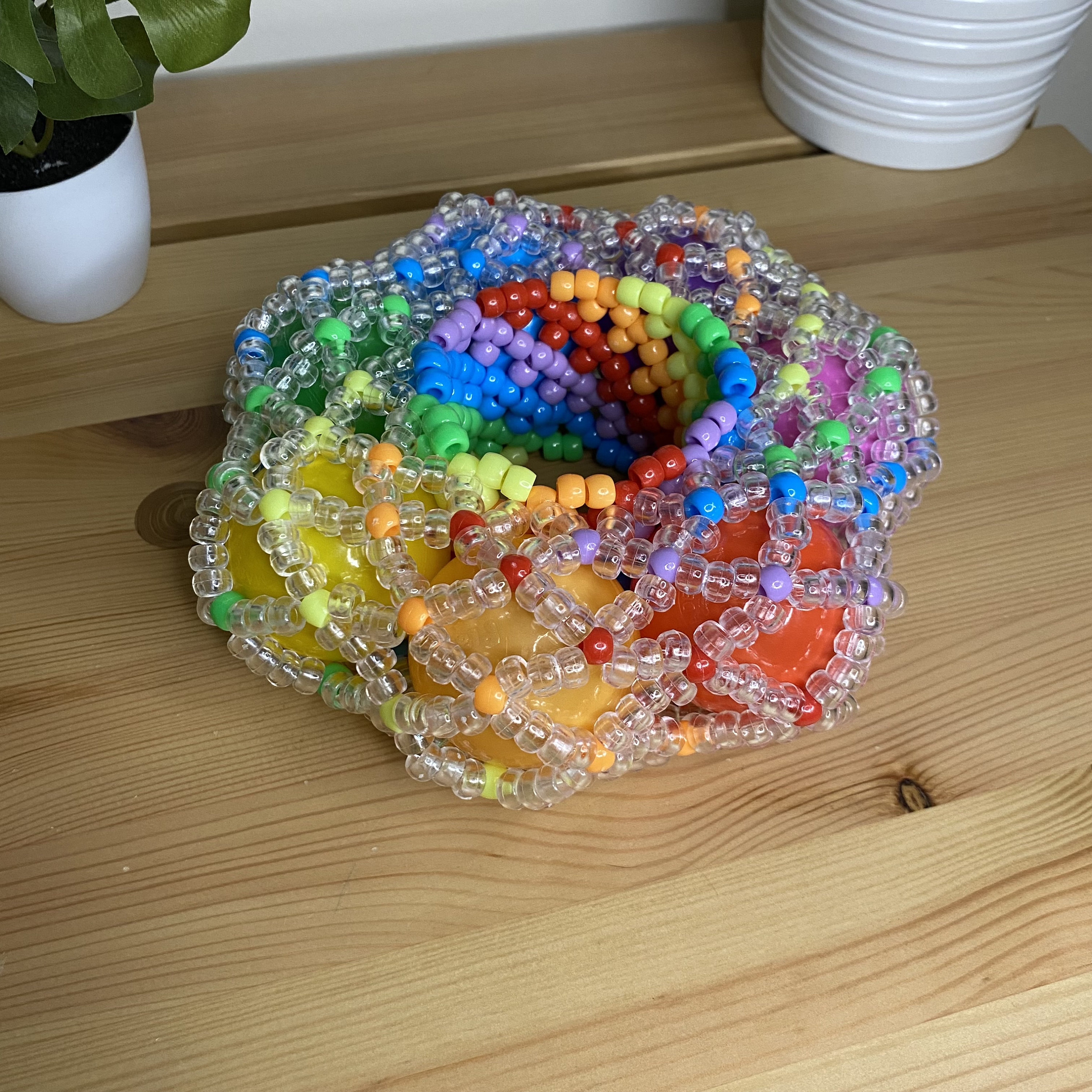 Giant Kandi Cage Cuff With Ball Pit Balls | Made to Order | - Etsy