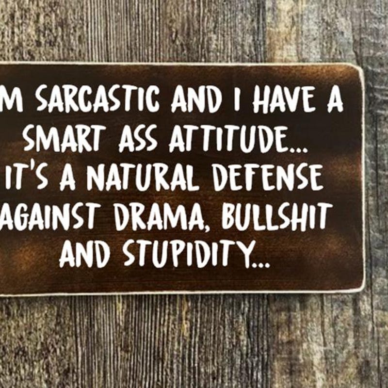 Sarcastic Signs - Etsy