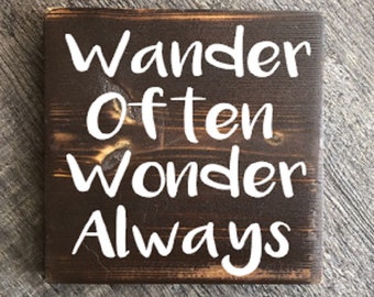 Rustic Wander Sign - Etsy