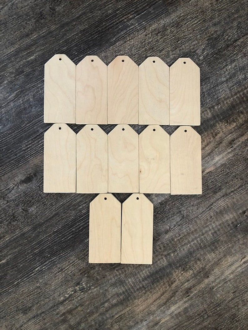 100 Unfinished Wood Tags for Hanging Holiday Name Tags Gift - Etsy