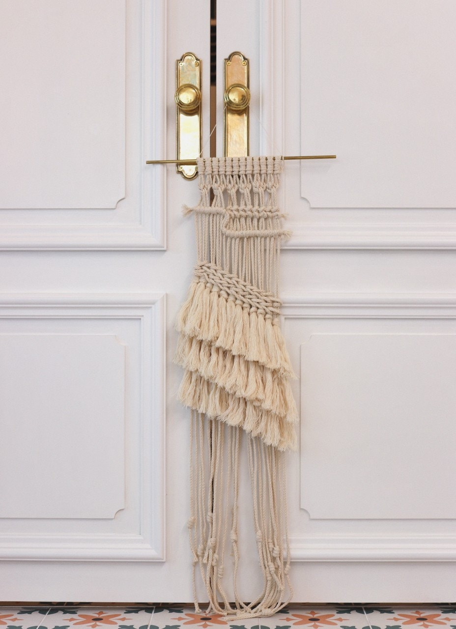 Makramee Wandbehang, Makramee Boho Wand-Dekor, gewebte Wandbehang ...