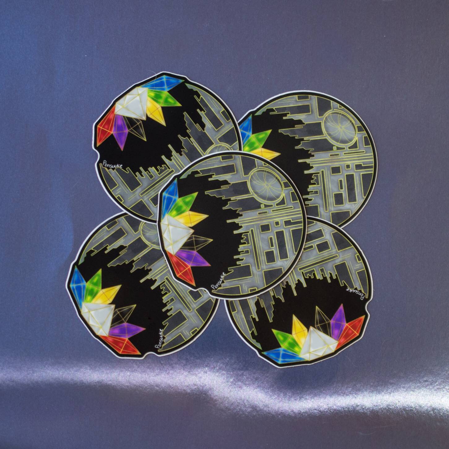 Death Star Kyber Crystal Vinyl Sticker/ Die Cut Sticker/ Laptop Sticker ...