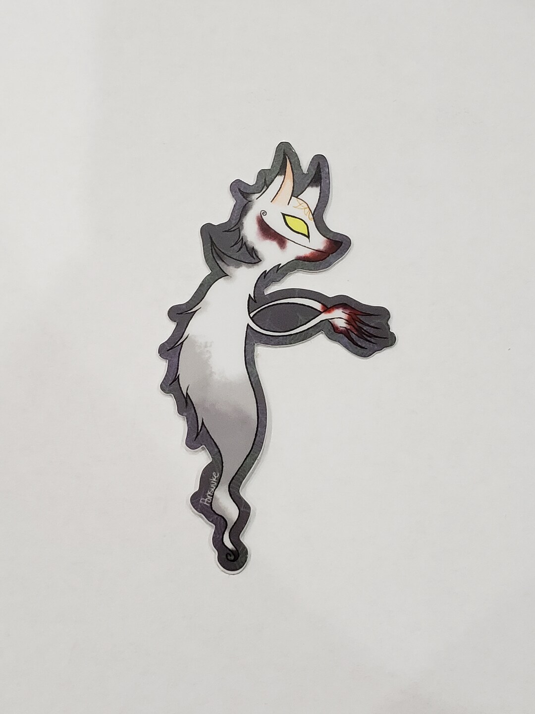 Yokai Fox Vinyl Sticker/ Die Cut Sticker/ Laptop Sticker - Etsy