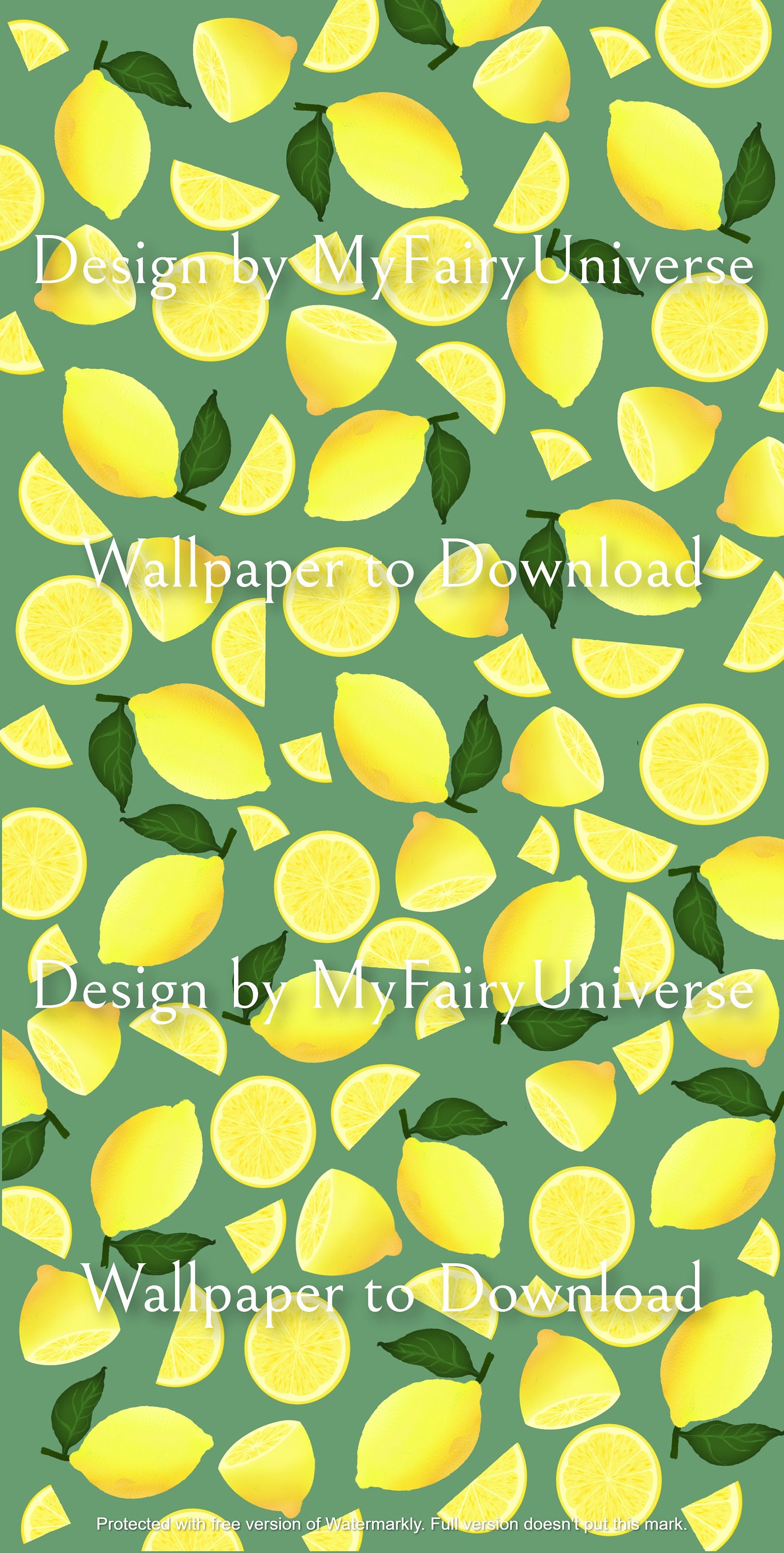 Lemons With Blue Background - Wallpaper for Smartphone to Download - Etsy