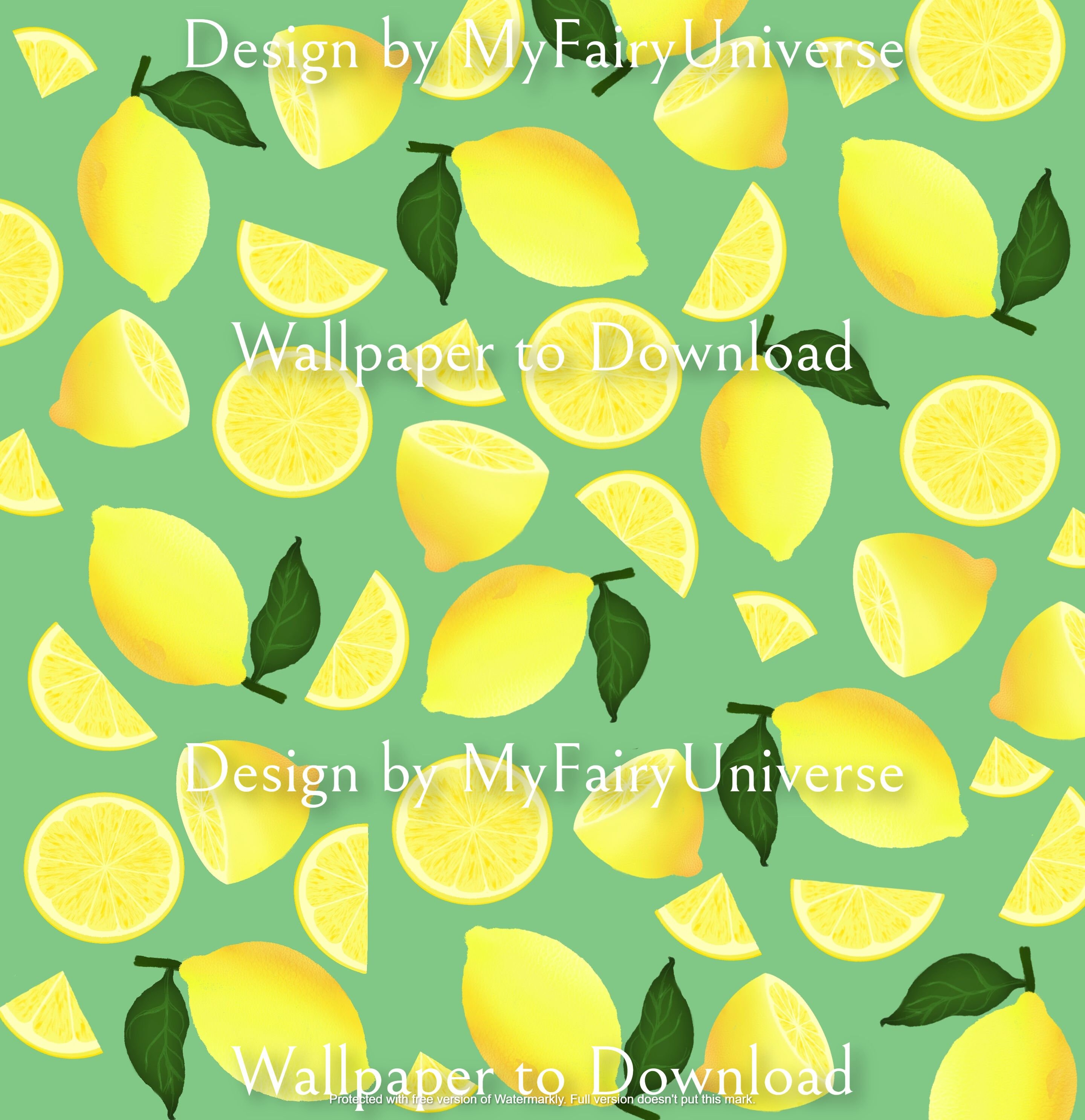 Green Lemons Wallpaper