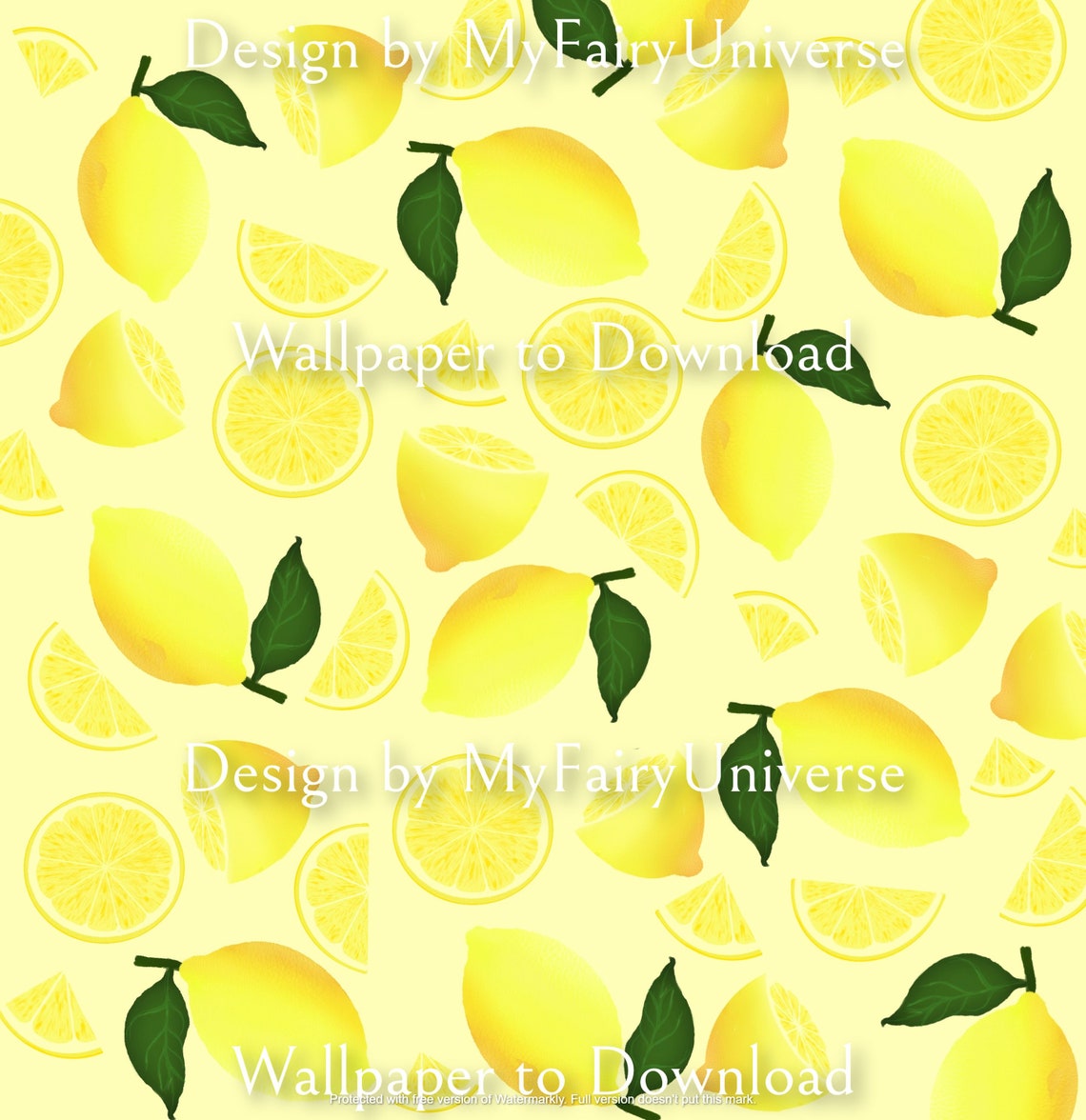 Lemons With Blue Background - Wallpaper for Smartphone to Download - Etsy