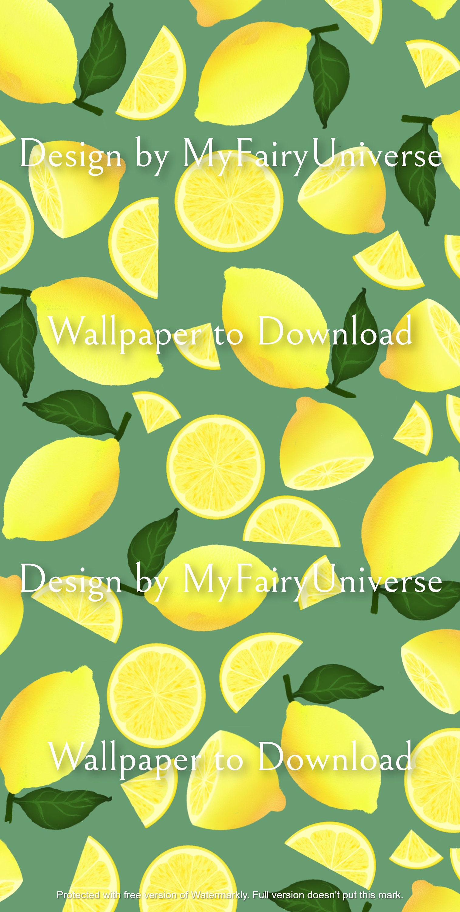 Lemons With Blue Background - Wallpaper for Smartphone to Download - Etsy