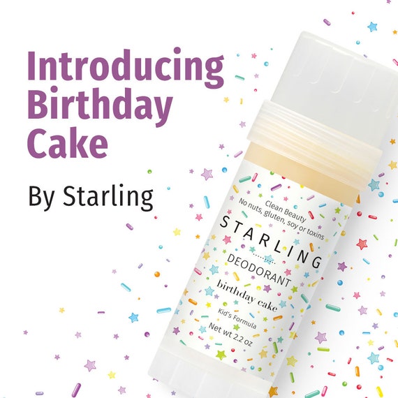 Birthday Cake Kid's Aluminum Free Deodorant | Etsy