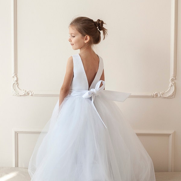 Tulle Flower Girl Dress Etsy