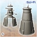 Futuristic Round Cone Tower With Roof Antennas and Air Vents (4) - STL ...