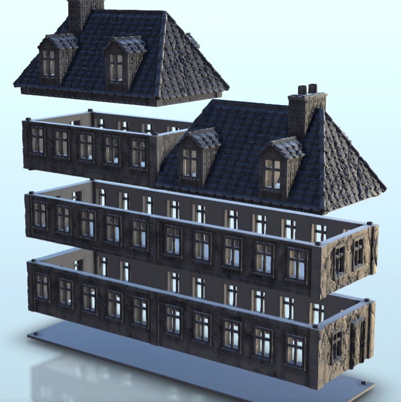 Building 18 STL 3D Printing Scenery Terrain Architecture - Etsy