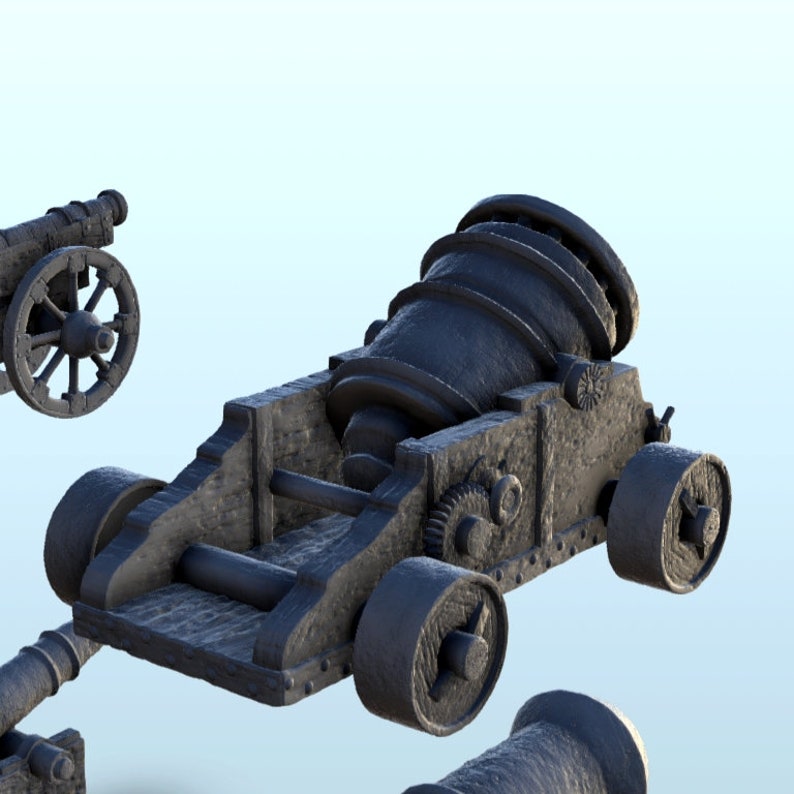 Medieval Canons & Mortars STL 3D Printing Warhammer Scenery - Etsy