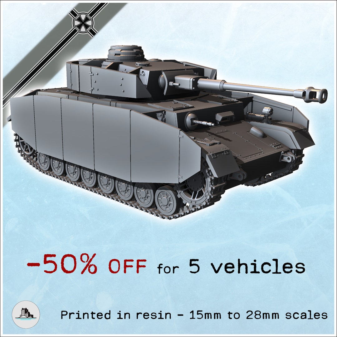 Panzer IV Ausf H with Schurzen Tabletop Vehicle Second World War East ...