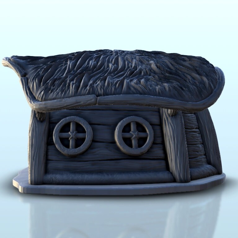 Small Hobbit Hole 6 - STL 3D Printing Scenery Terrain Architecture ...