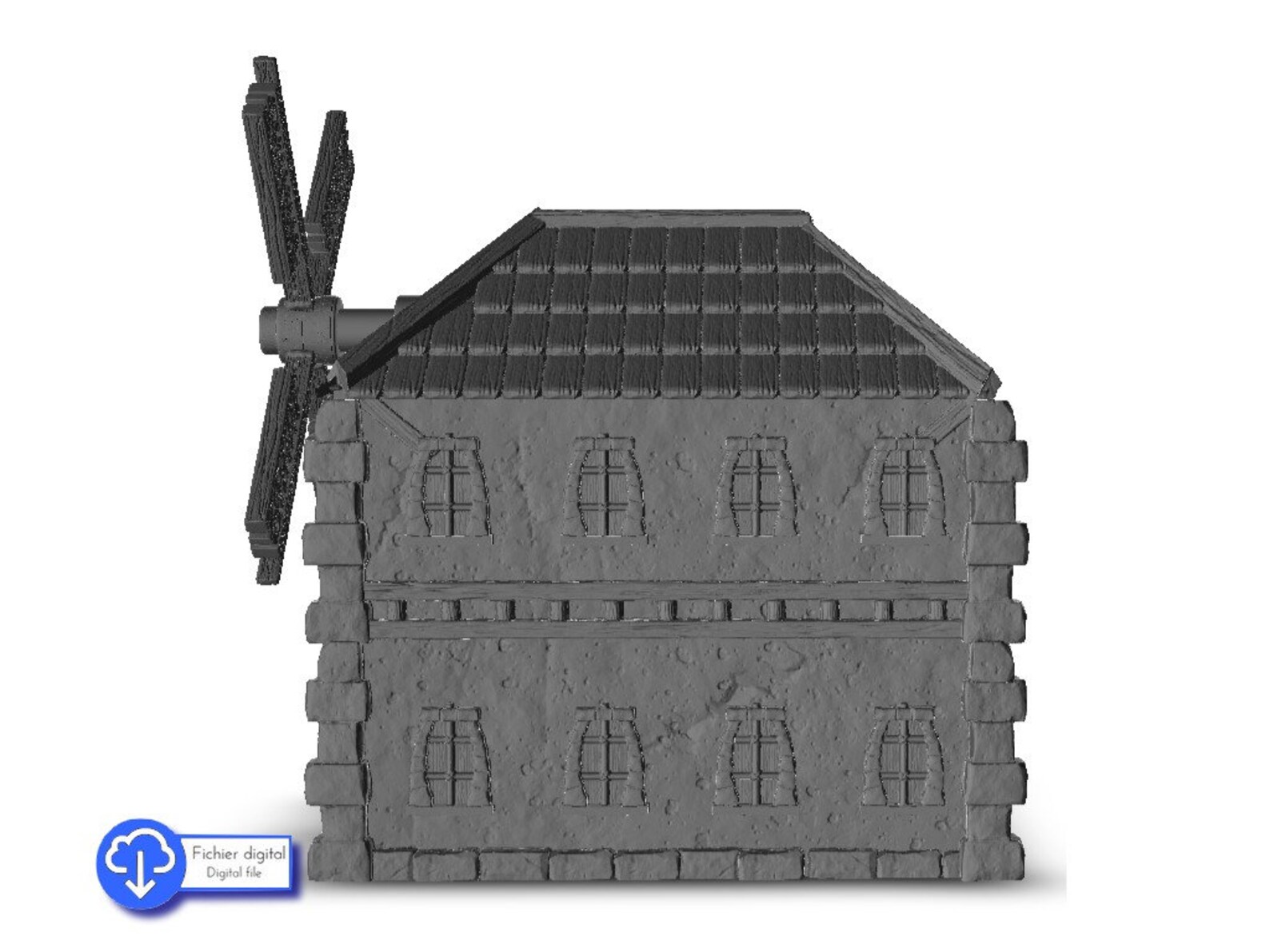 Medieval Mill STL 3D Printing Scenery Terrain Architecture - Etsy