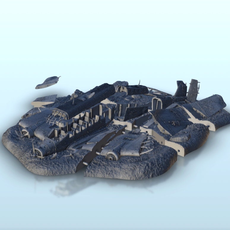 Airplane Carcass of Crashed Junkers Ju 52 '' Tante Ju - Etsy