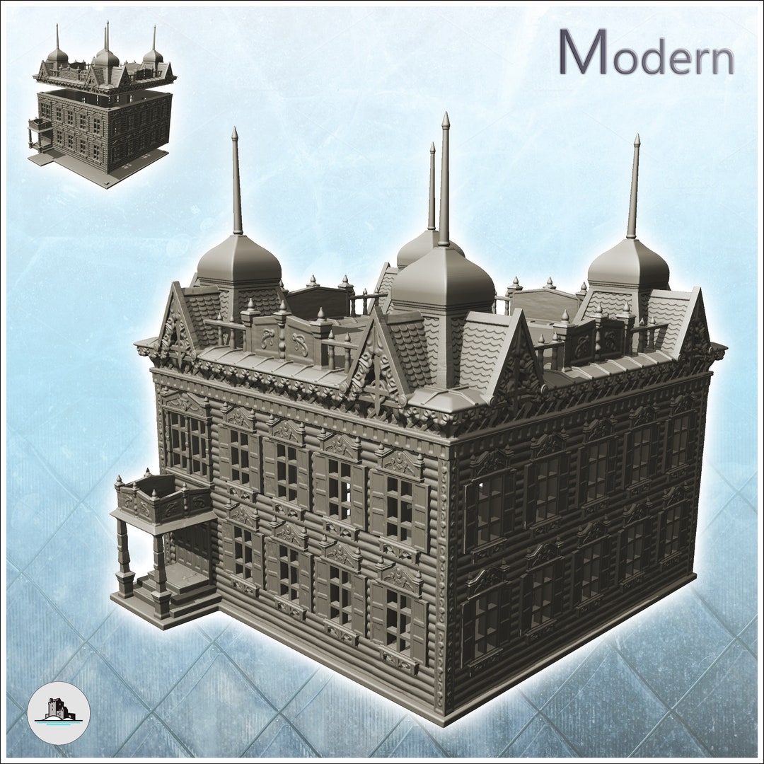Russian Baroque Manor 2 - STL 3D Print Dark Gothic Feudal Old Saga Dnd ...