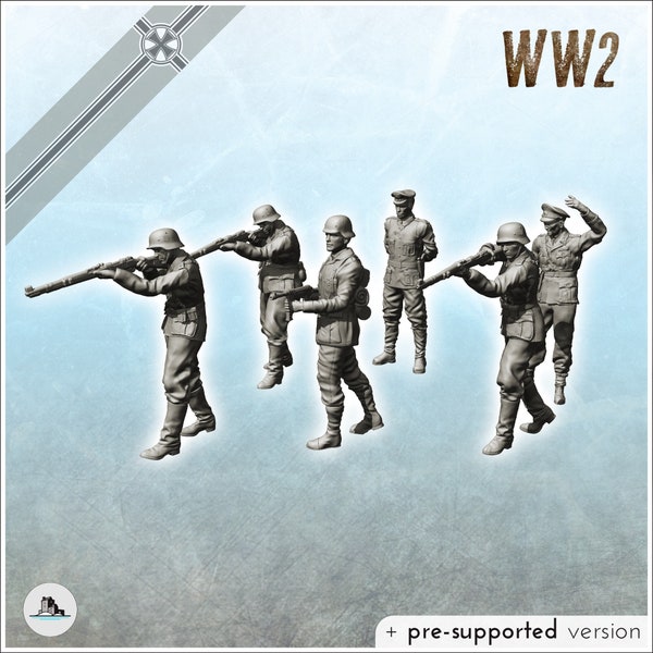 3d Printed Ww2 Soldiers - Etsy